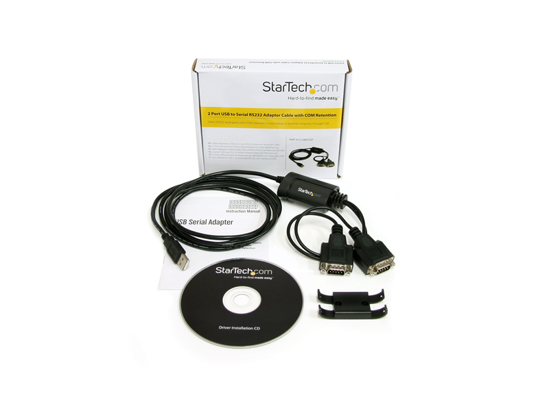 eVerbatim - StarTech USB Serial Adapter - Dual Port with COM Retention